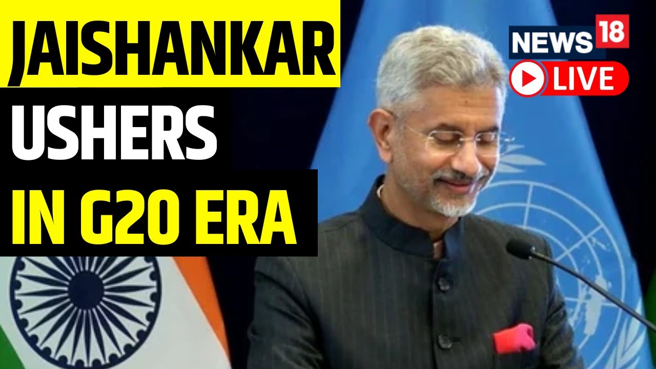 S Jaishankar Speech Live | India Takes Over G20 Presidency | India G20 ...