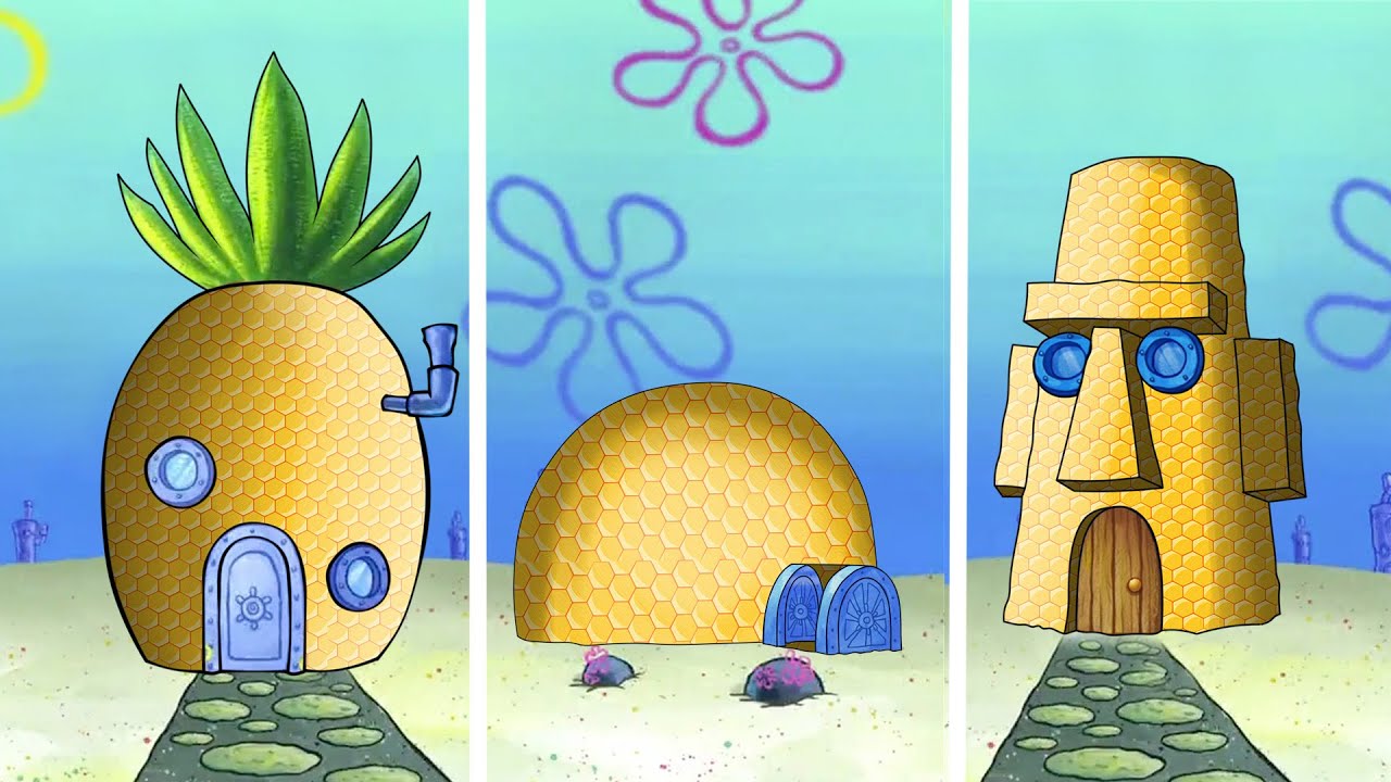 Nectar Spongebob's Houses - YouTube