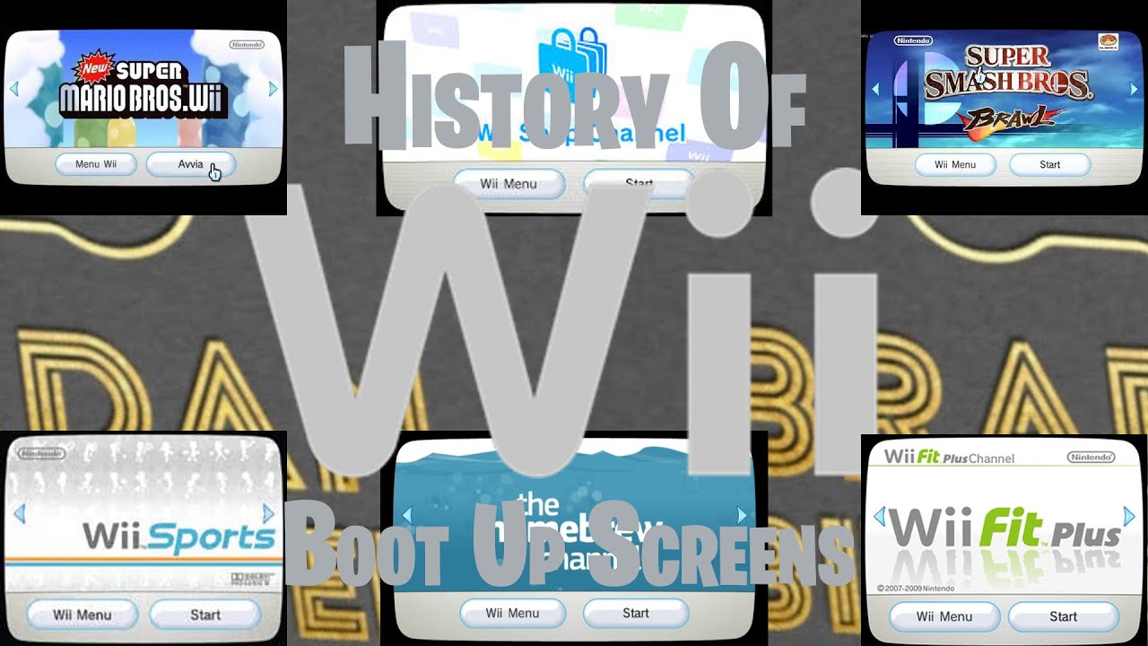 Wii Boot Up Screens (Nostalgic) - YouTube