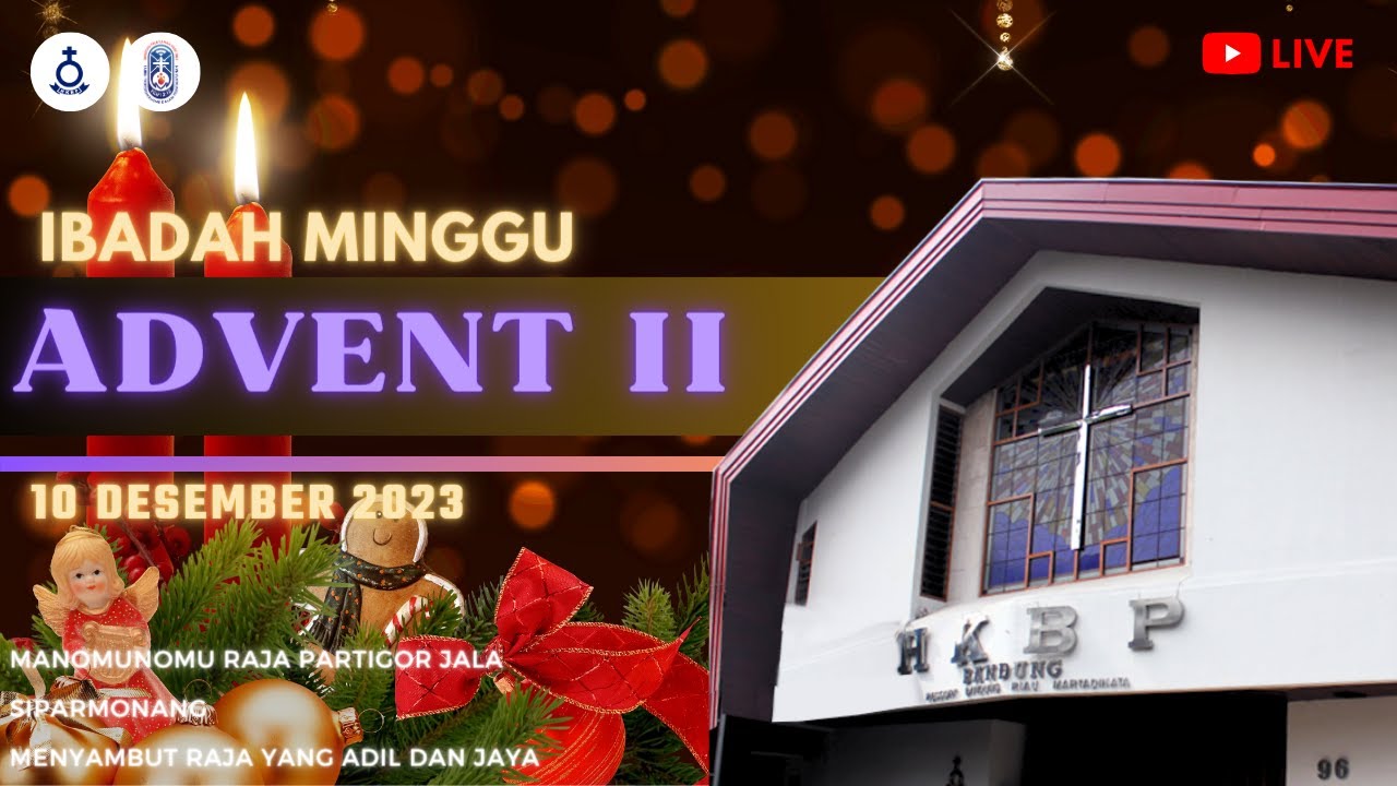 [LIVE] IBADAH MINGGU ADVENT II - YouTube