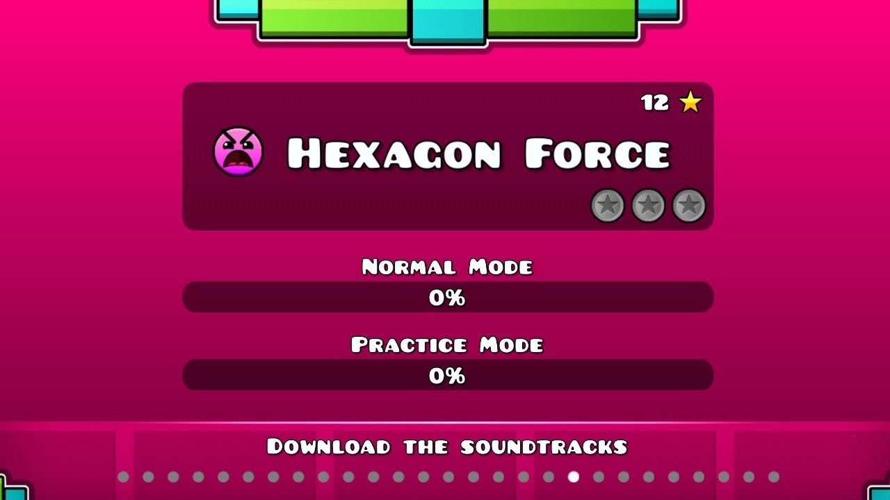 Hexagon Force Full Version (3 coins) Geometry Dash Full Version. - YouTube