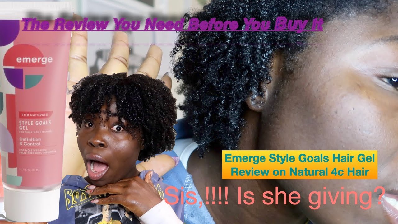 WASH AND GO USING THE NEW EMERGE HAIR GEL ON MY NATURAL 4C HAIR & SIS ...