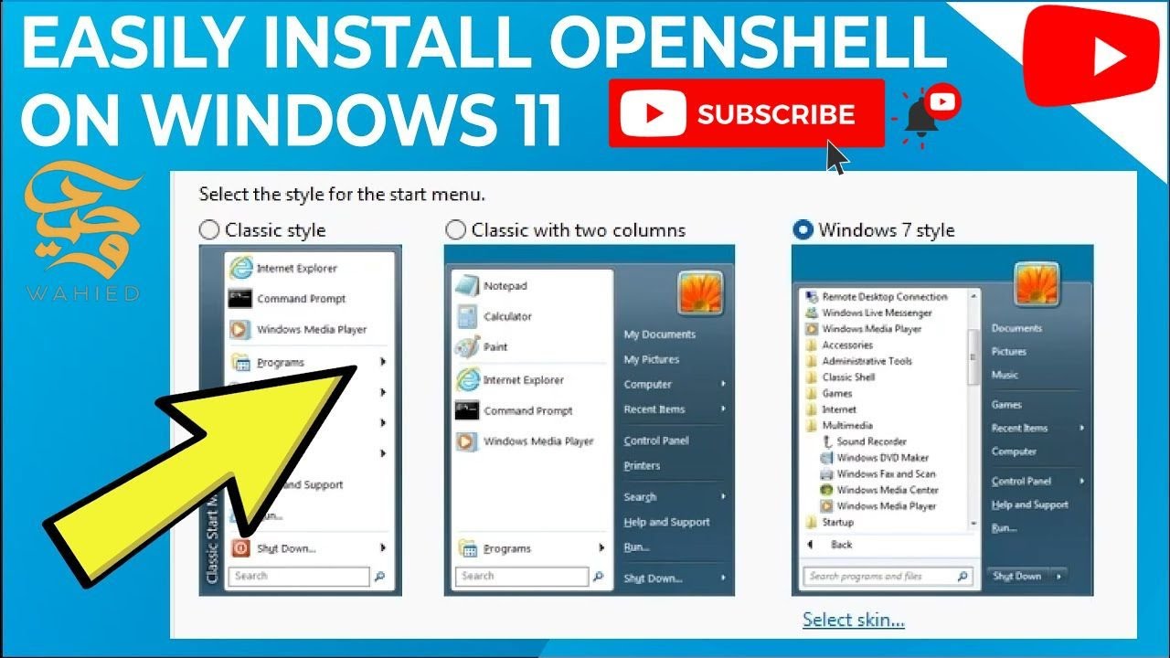 How to install Open Shell on Windows 11 - YouTube