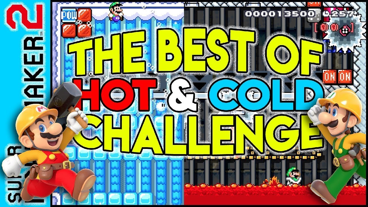 The BEST of the HOT & COLD CHALLENGE! - Super Mario Maker 2 - YouTube