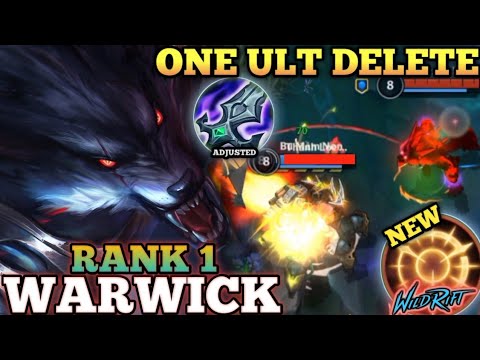 WARWICK ONE SHOT ULT DELETE! HARD CARRY MVP PLAY - TOP 1 GLOBAL WARWICK ...
