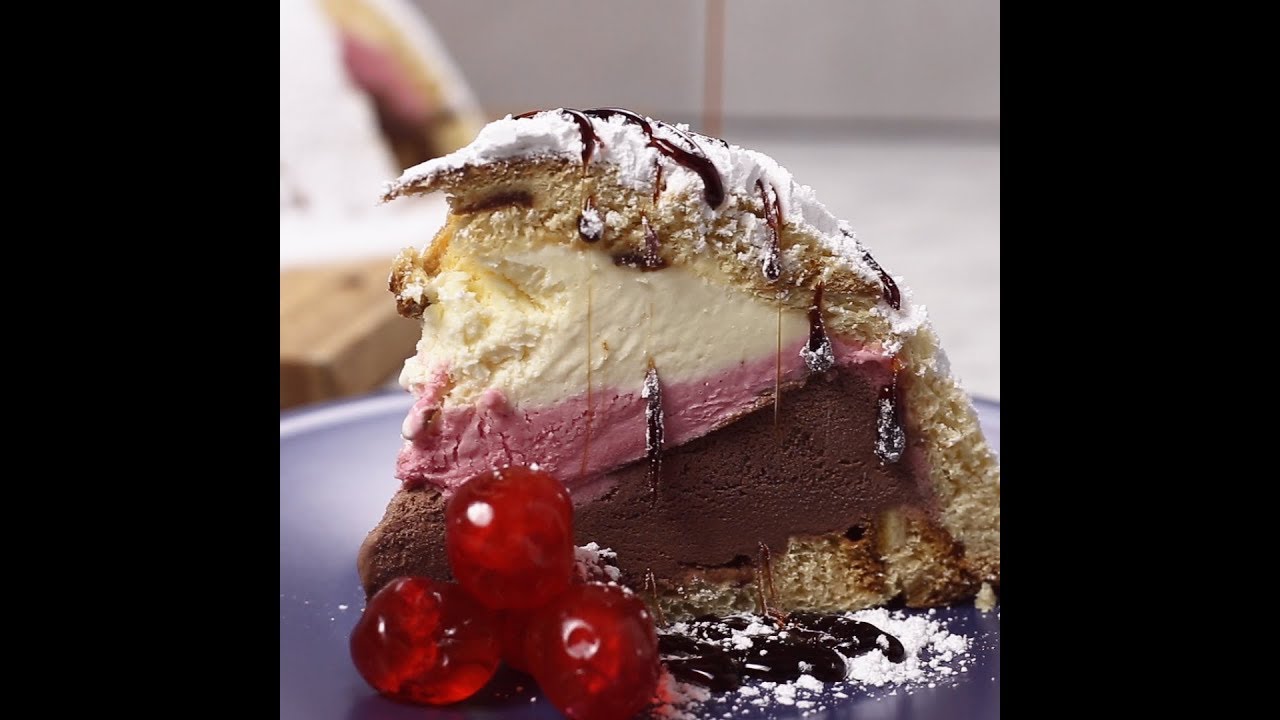 Pastel con helado - YouTube