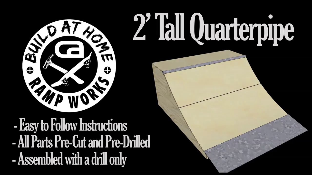 2 foot Quarter Pipe - YouTube