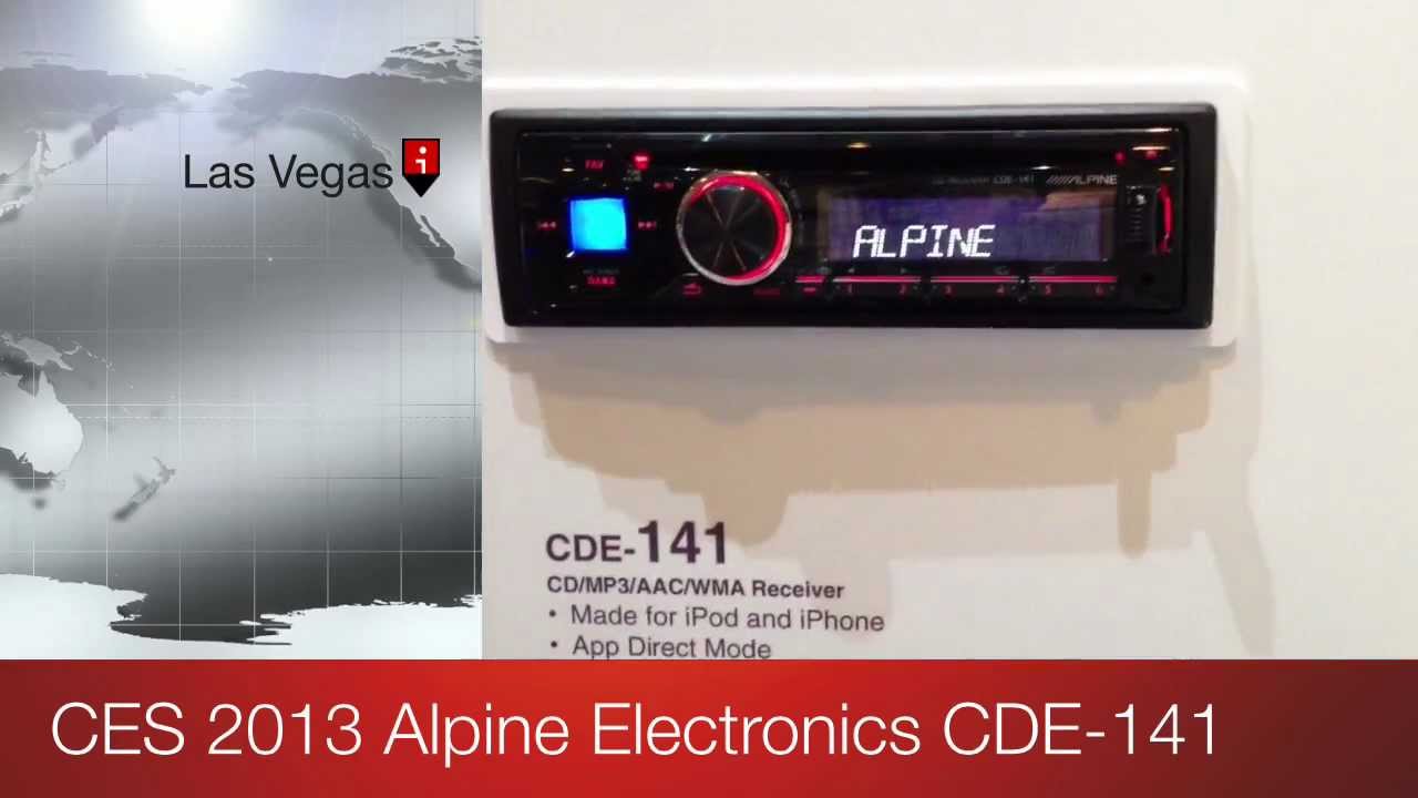 Alpine Electronics CDE-141 at CES 2013 Las Vegas Convention Center ...