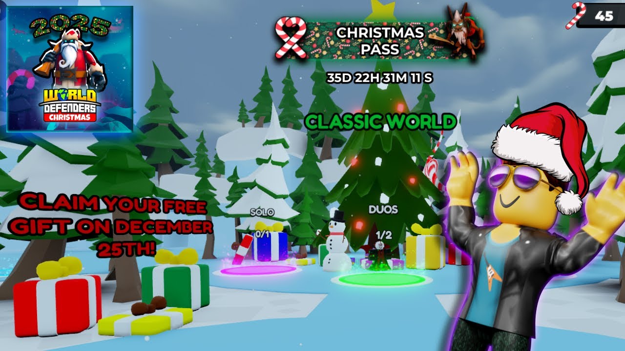 Checking out the Christmas Event In World Defenders!! [Roblox] - YouTube