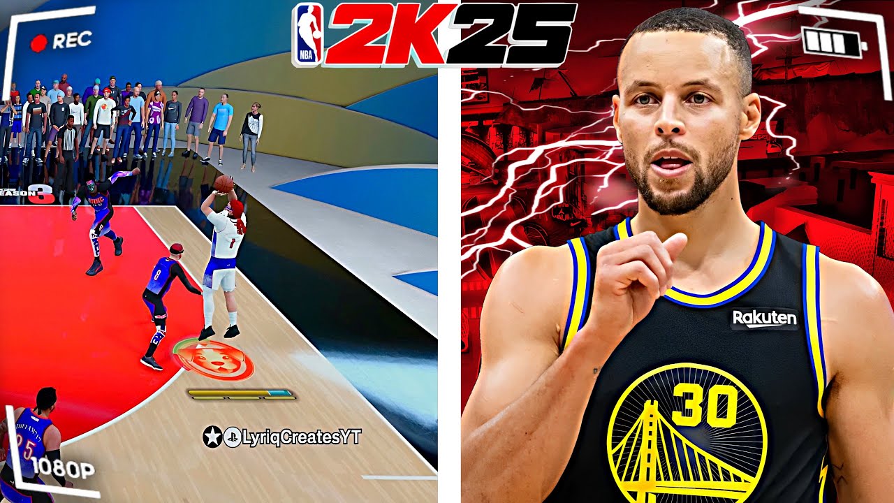 My STEPHEN CURRY BUILD in THE REC on NBA 2K25 - YouTube