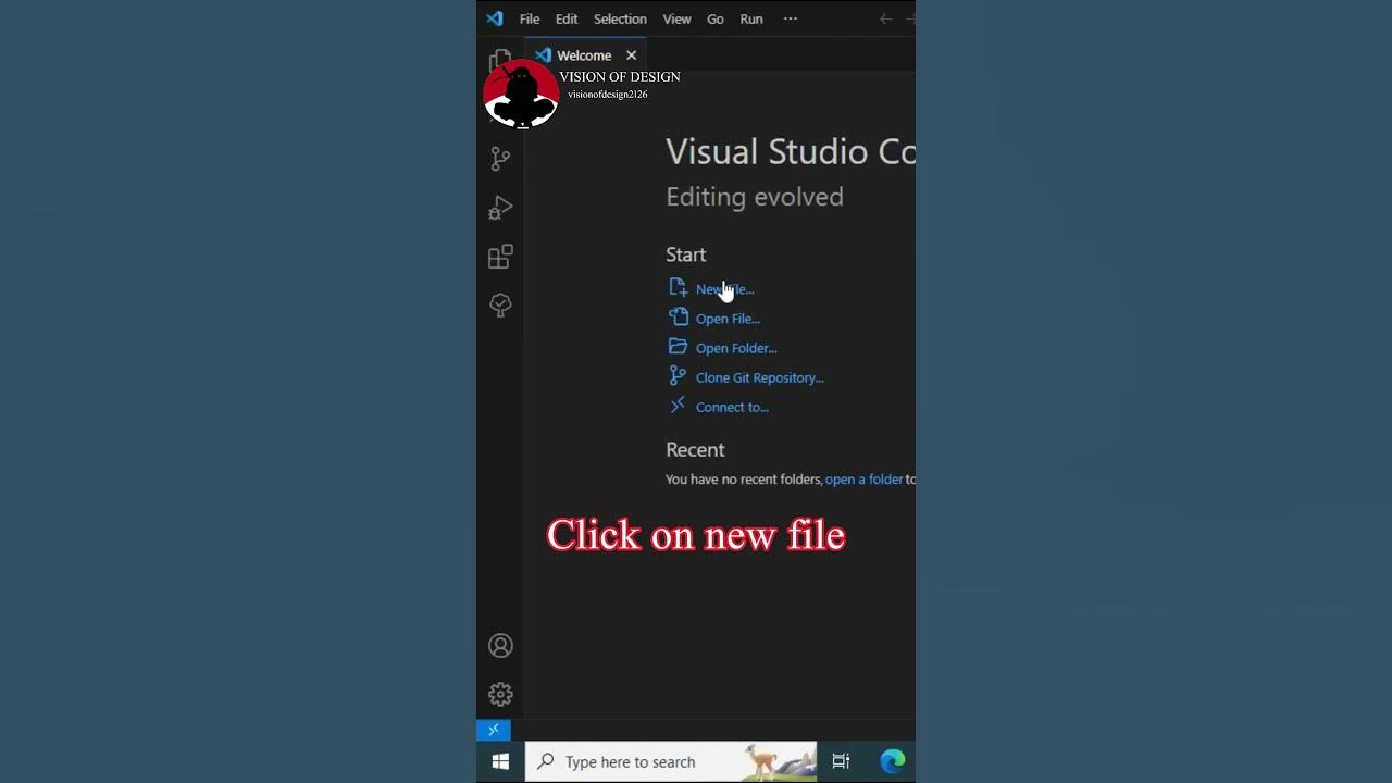 #HTMLTutorial: Learn How to Create an HTML File in Visual Studio Code | Beginner's Guide - YouTube