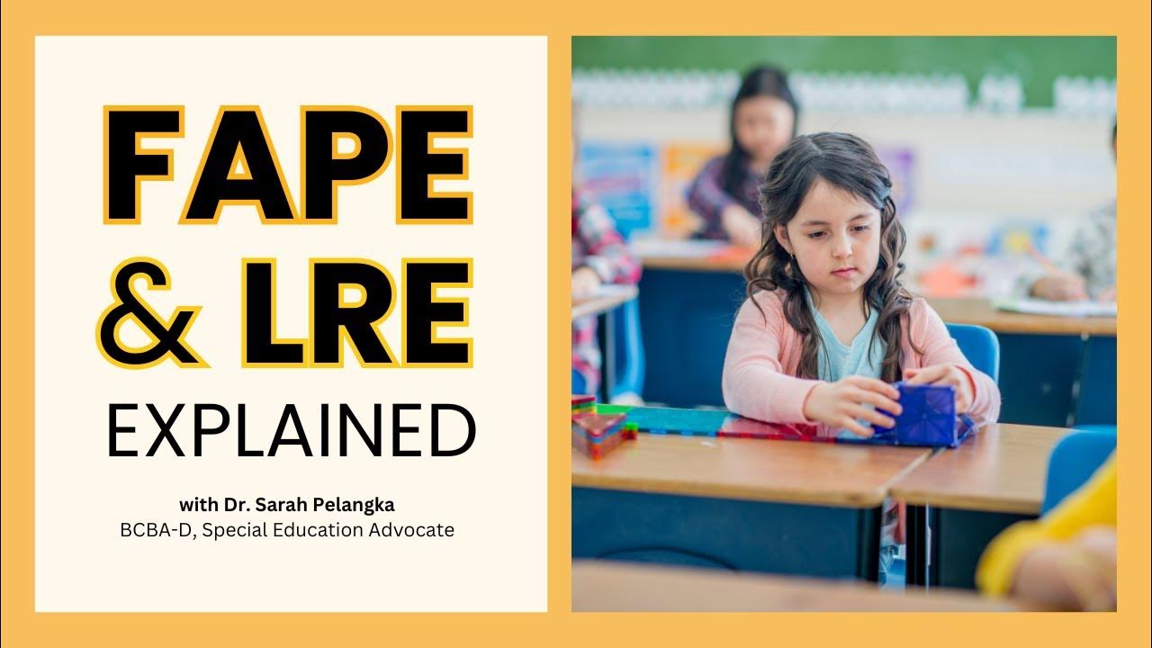 What Do FAPE and LRE Mean In Special Education? | Undivided - YouTube