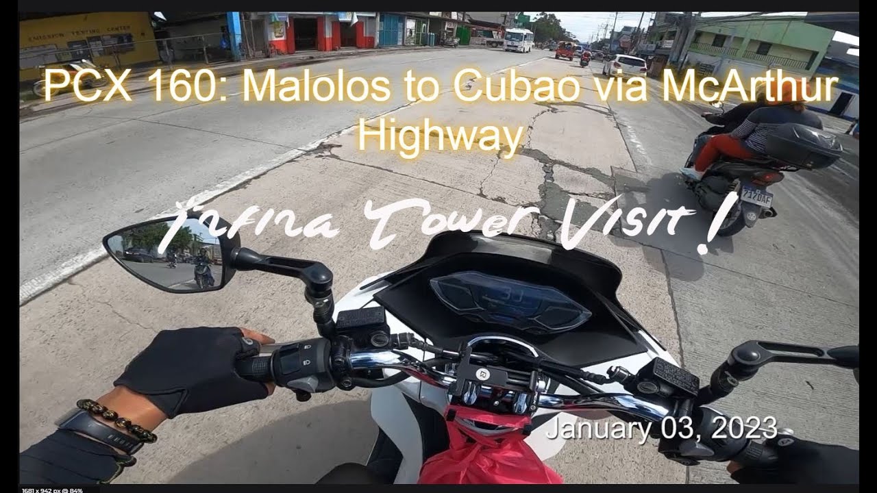 MotoVlog: Honda PCX 160 travel via McArthur Highway from Malolos to Cubao - YouTube