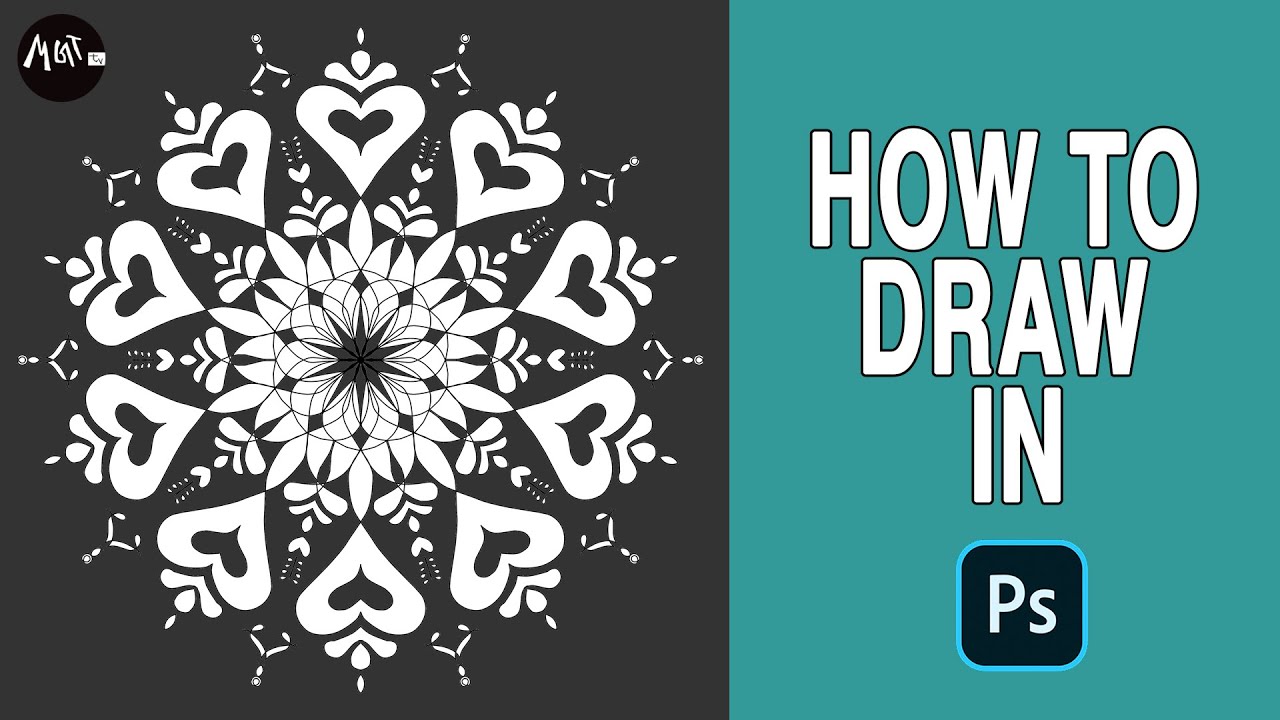 How to use Symmetric Tool in Adobe Photoshop | Design Mandala - YouTube
