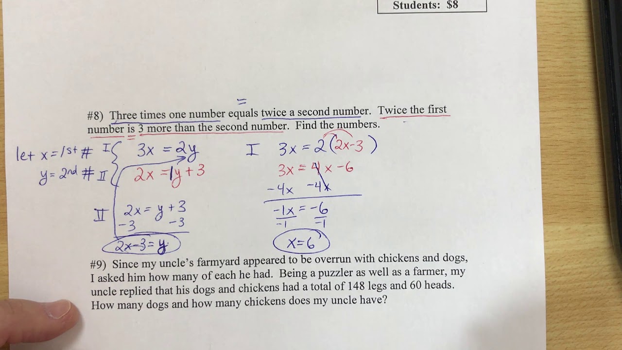 Algebra 1 Notes 6 5 Solve Systems Of Equations Word Problems Part 3 algebra-1-notes-6-5-solve-systems-of-equations-word-problems-part-3