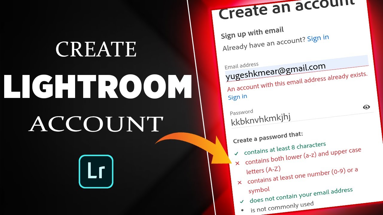 Lightroom Account Kaise Khole 2023 || Lr Id Login | Lightroom Account ...