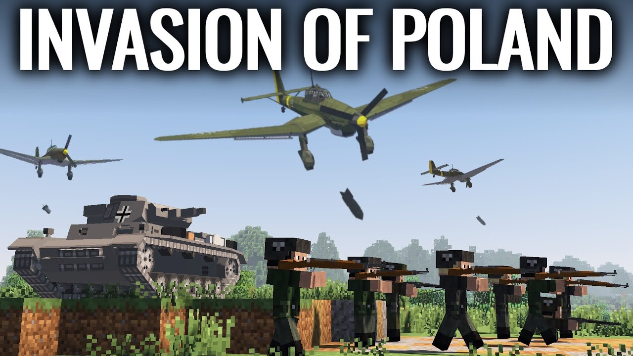 World War 2 in Minecraft - INVASION OF POLAND - YouTube