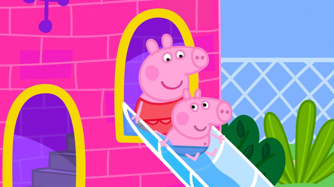 Um dia no parque aquático | Peppa Pig Português Brasil Episódios ...