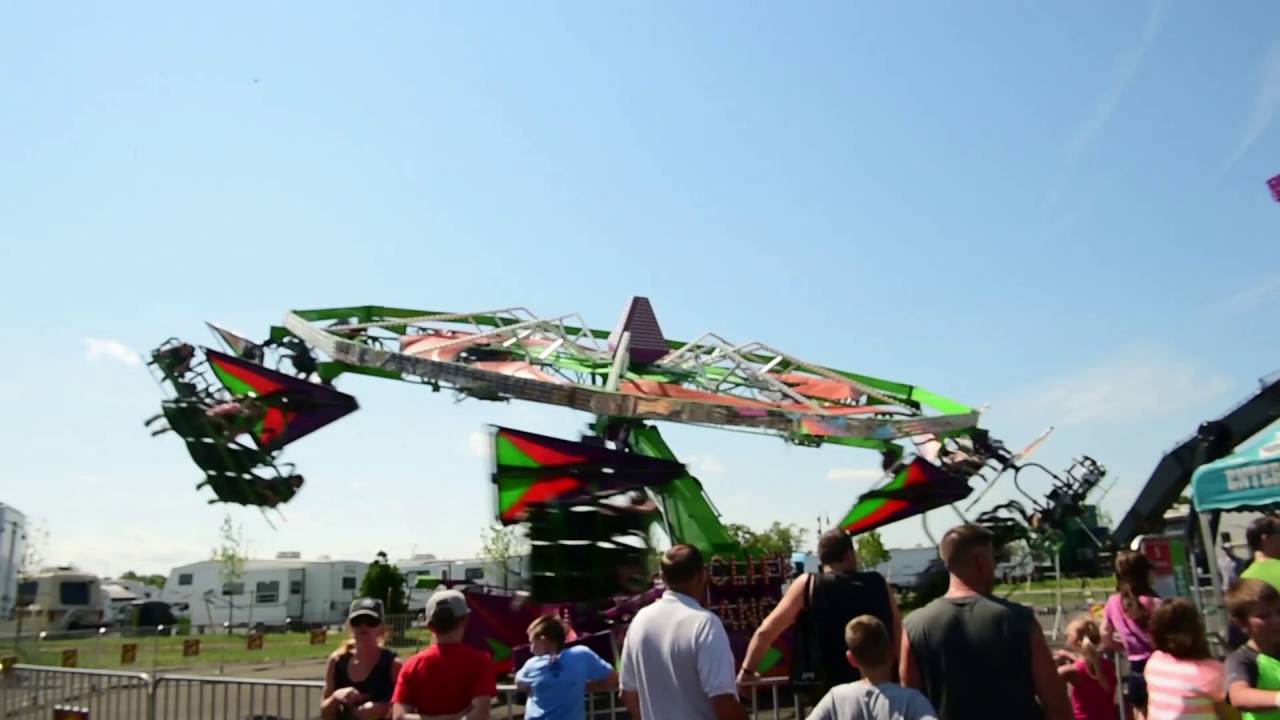 New York State Fair ride The Cliff Hanger - YouTube