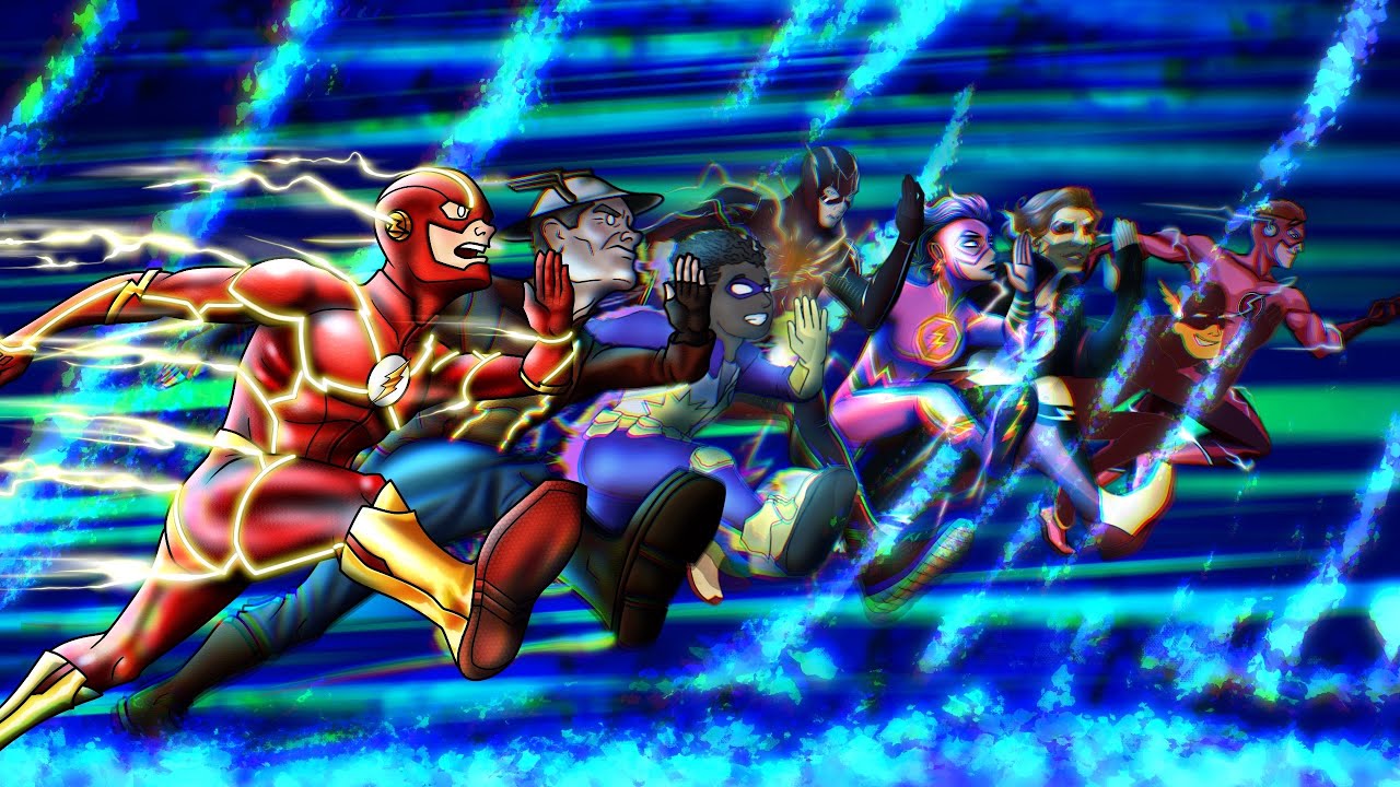 Flash speed force run (Dc QuickDraw) - YouTube