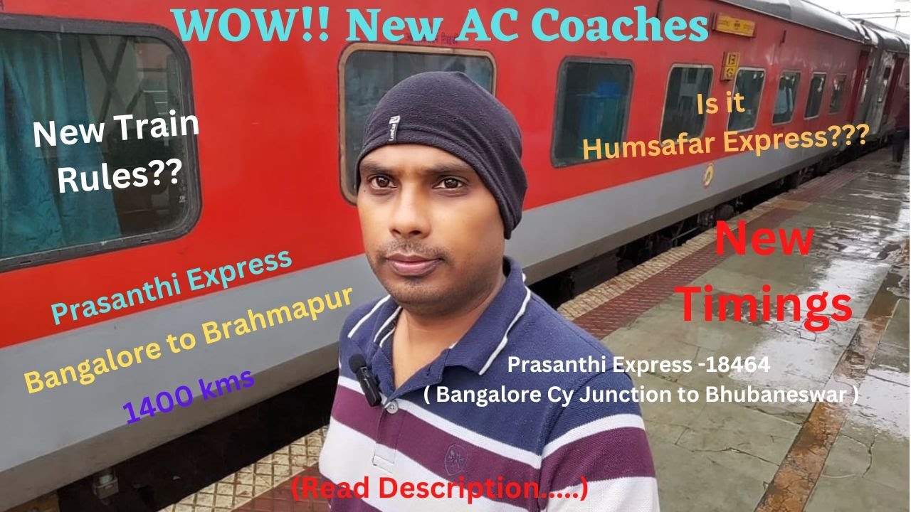 Bangalore to Brahmapur||Prasanthi Express||3AC||KSR||Bangalore City ...