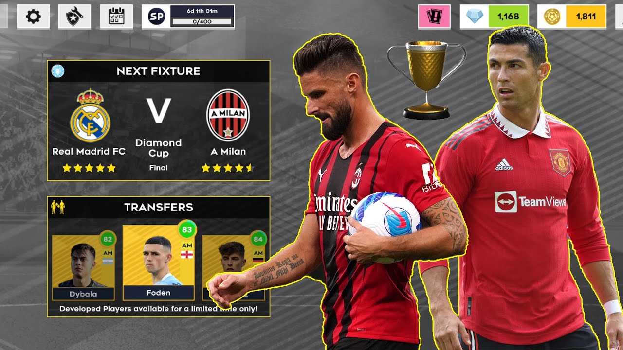 DLS22 | Real Madrid vs I Milan-Final Diamond Cup | KingBall7 gameplay ...