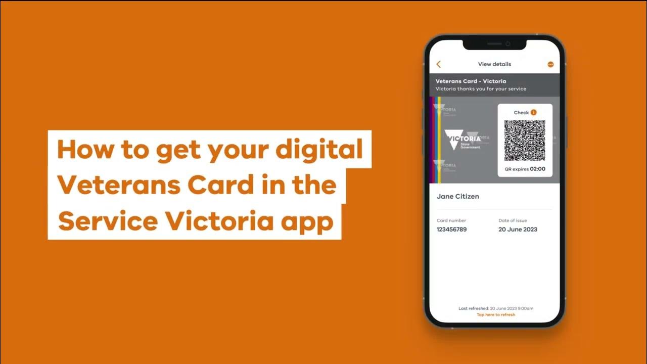 How to get your digital Veterans Card in the Service Victoria app - YouTube