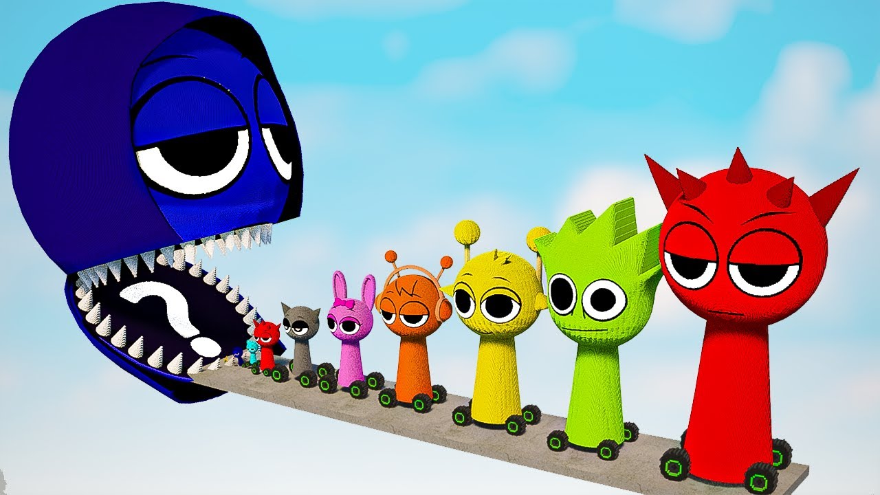 Big & Small INCREDIBOX Sprunki CARS Vs Giant Mysterious JEVIN with ...