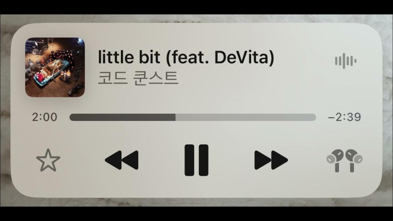 코드 쿤스트 - little bit (feat. DeVita) - YouTube