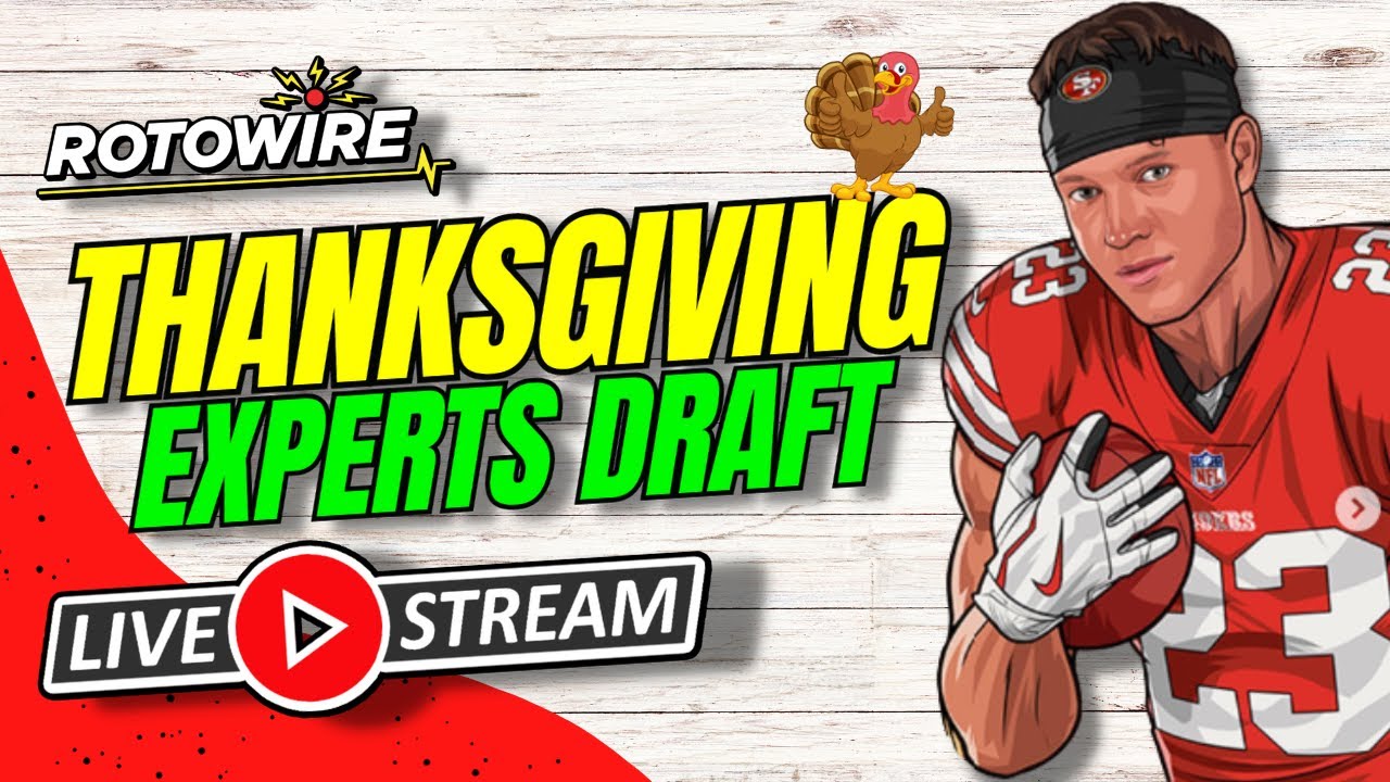 Thanksgiving Slate Experts Draft LIVE! 2023 Fantasy Football - YouTube