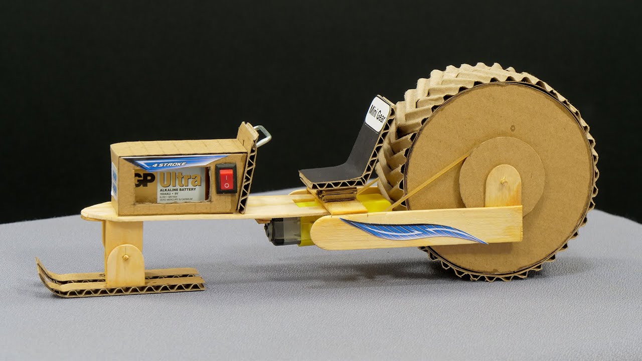 Amazing Big Wheel Ski Machine DIY at Home - YouTube