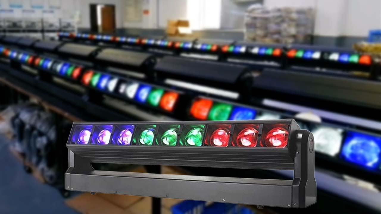 9x60W LED Wash Beam Zoom Moving Head Bar Lights are in the Test - YouTube