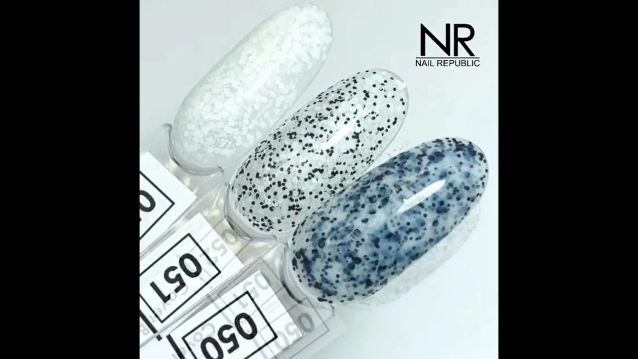 Базы с конфетти Stone Crumb Nail Republic | Обзор и нанесение баз Нейл ...