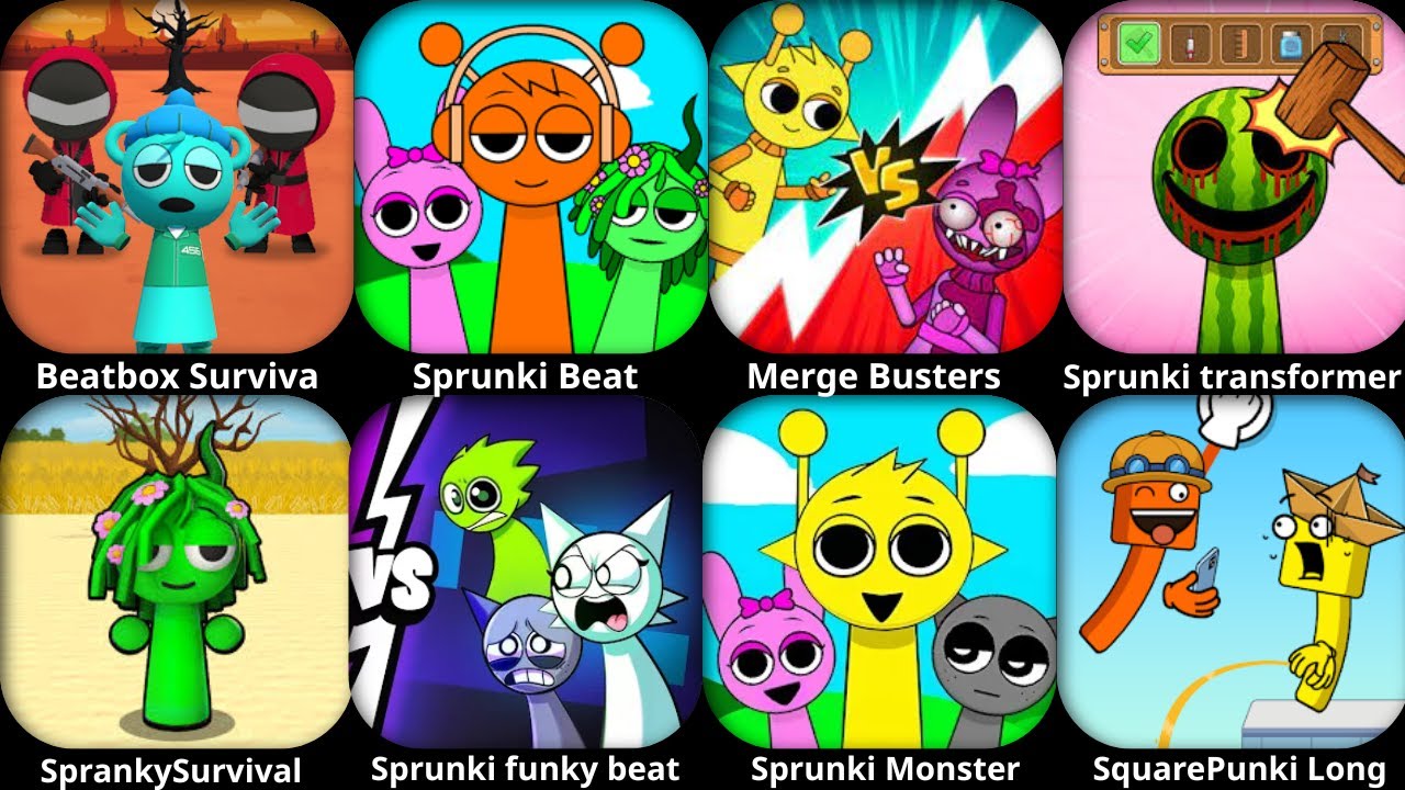 Sprunki Funky Beat,Beatbox Surviva,Spranky Survival,Merge Busters ...