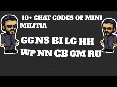 Mini Militia 10+ chat codes | IM RAJ YT - YouTube