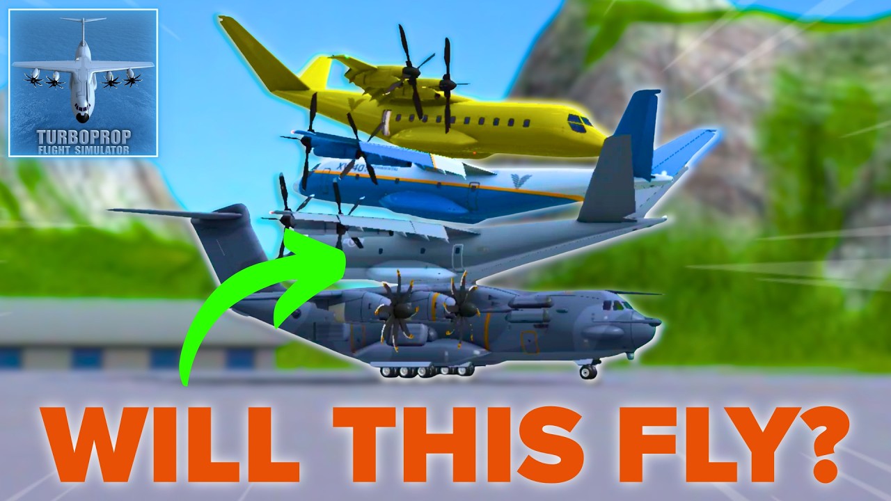 4 Planes, Stacked on Top of Each Other: Will it Fly? | Challenge in ...