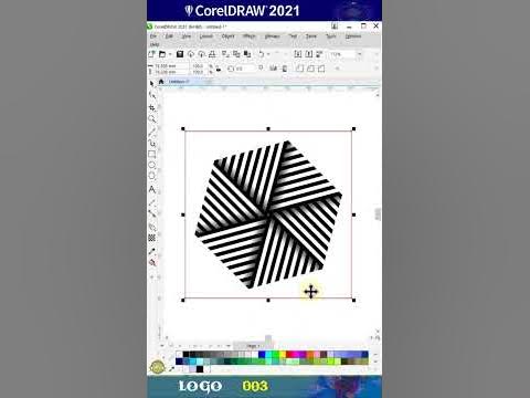 Learn logo design | Hexagonal | Corel DRAW tutorials | Shorts | 003 - YouTube