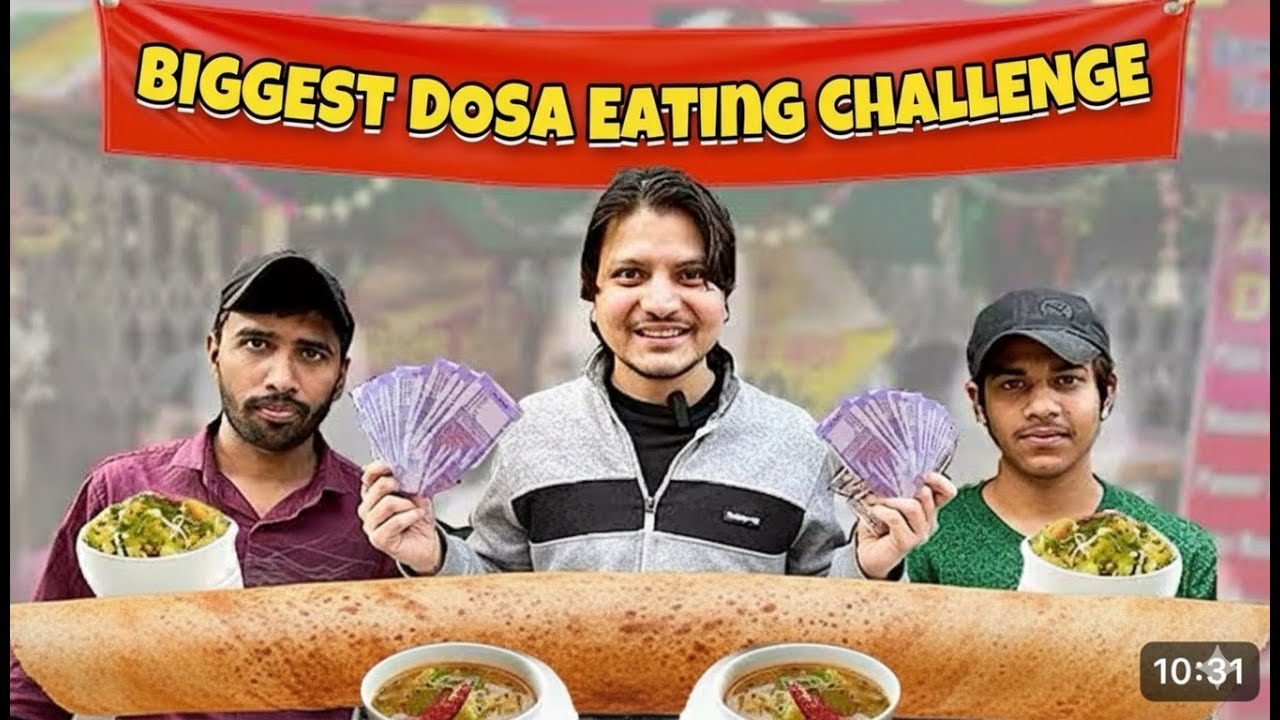 Eating Biggest Dosa Challenge - YouTube