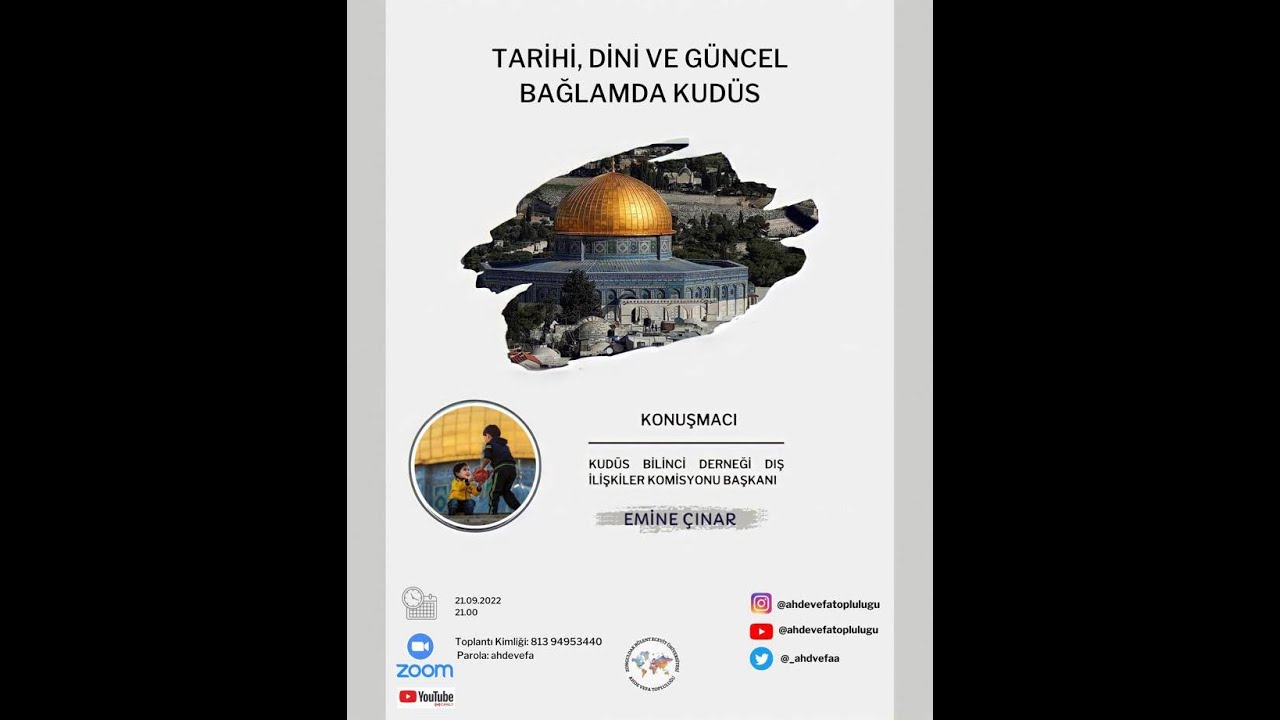 TARİHİ, DİNİ VE GÜNCEL BAĞLAMDA KUDÜS - EMİNE ÇINAR - #kudüs #KUDÜS # ...