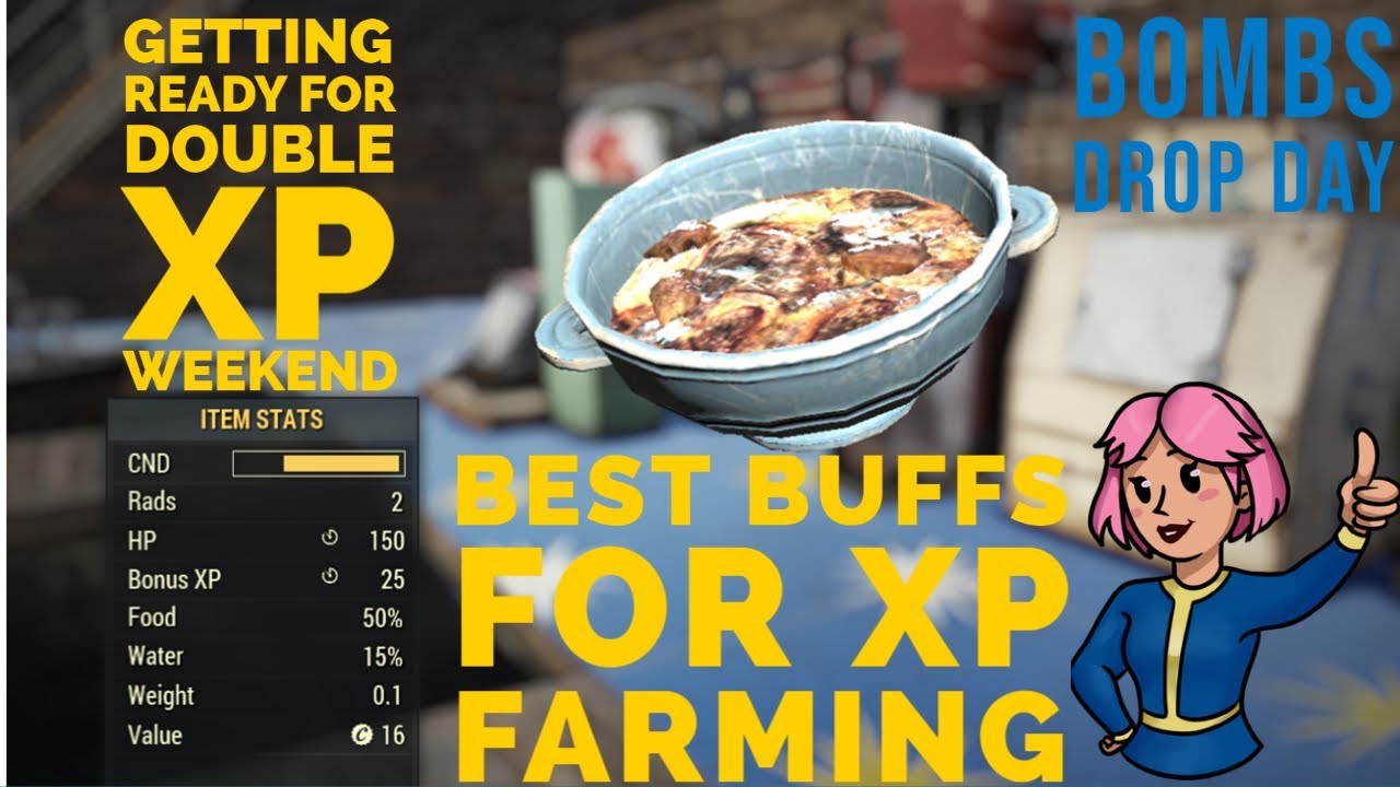 XP BUFFS CRAFTING. Getting ready for BOMBS DROP DAY. Fallout 76 One ...