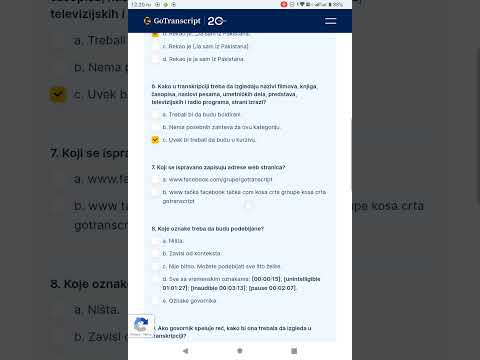 Go Transcript Serbian test answers. Serbian jobs at home