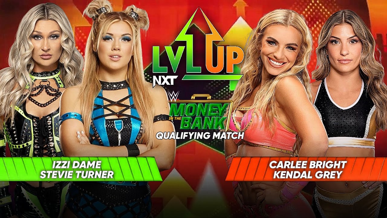 NXT LVL UP || Izzi Dame And Stevie Turner Vs Carlee Bright And Kendal ...