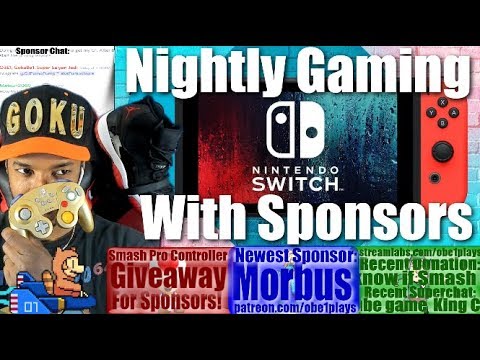 NINTENDO SWITCH NIGHTLY GAMING WITH SPONSORS! - YouTube