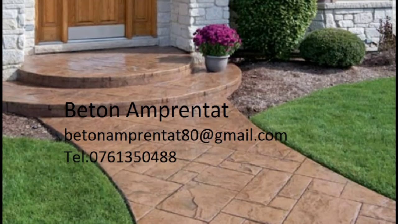 Beton Amprentat Redea - Olt Tel.0761350488 - YouTube