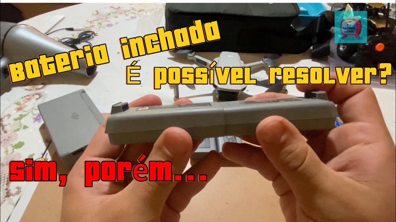 Bateria estufada, resolvendo o problema da bateria inchada da Dji - YouTube