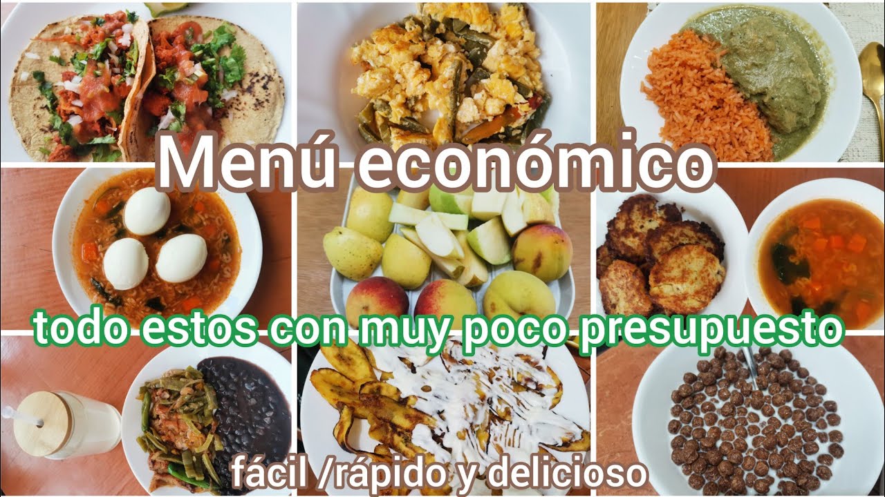 MENÚ ECONÓMICO CON POCO PRESUPUESTO💰TACOS AL PASTOR/POLLO FRITO CON ...