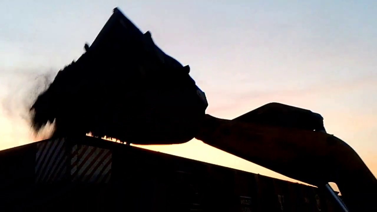 How can load coal in railway boxes. - YouTube