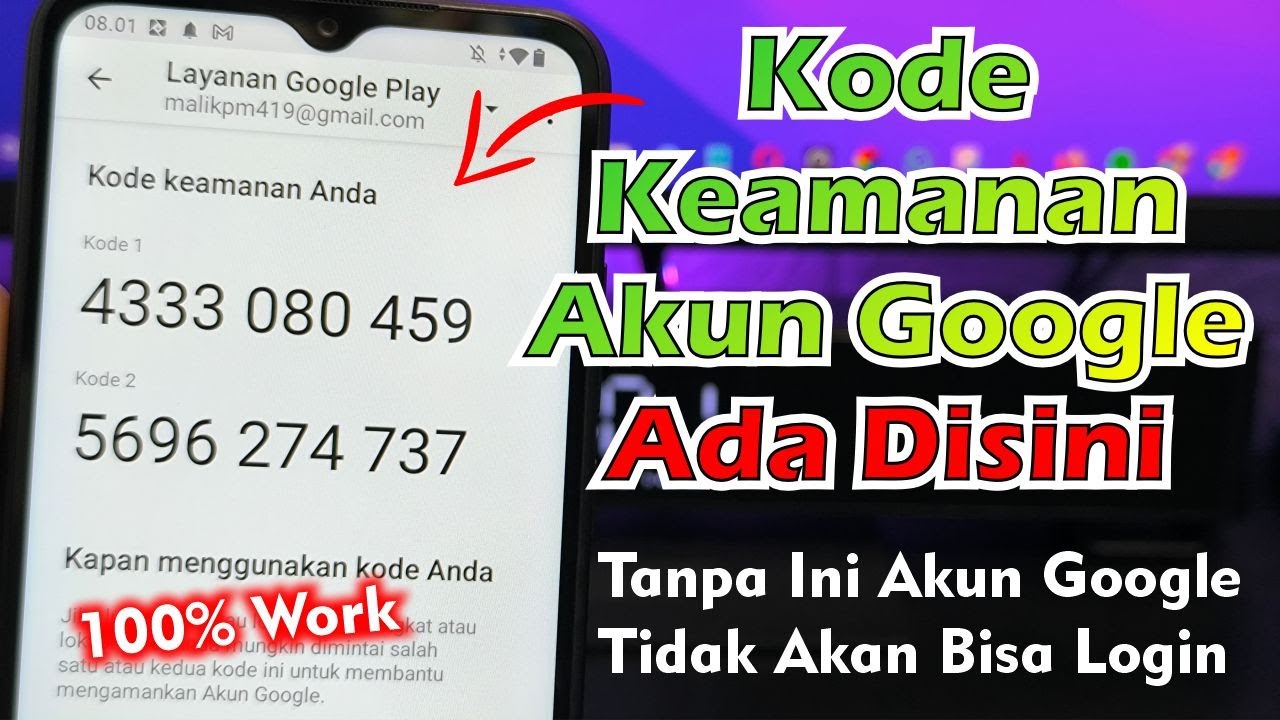 Cara Melihat Kode Keamanan Akun Google Terbaru - YouTube