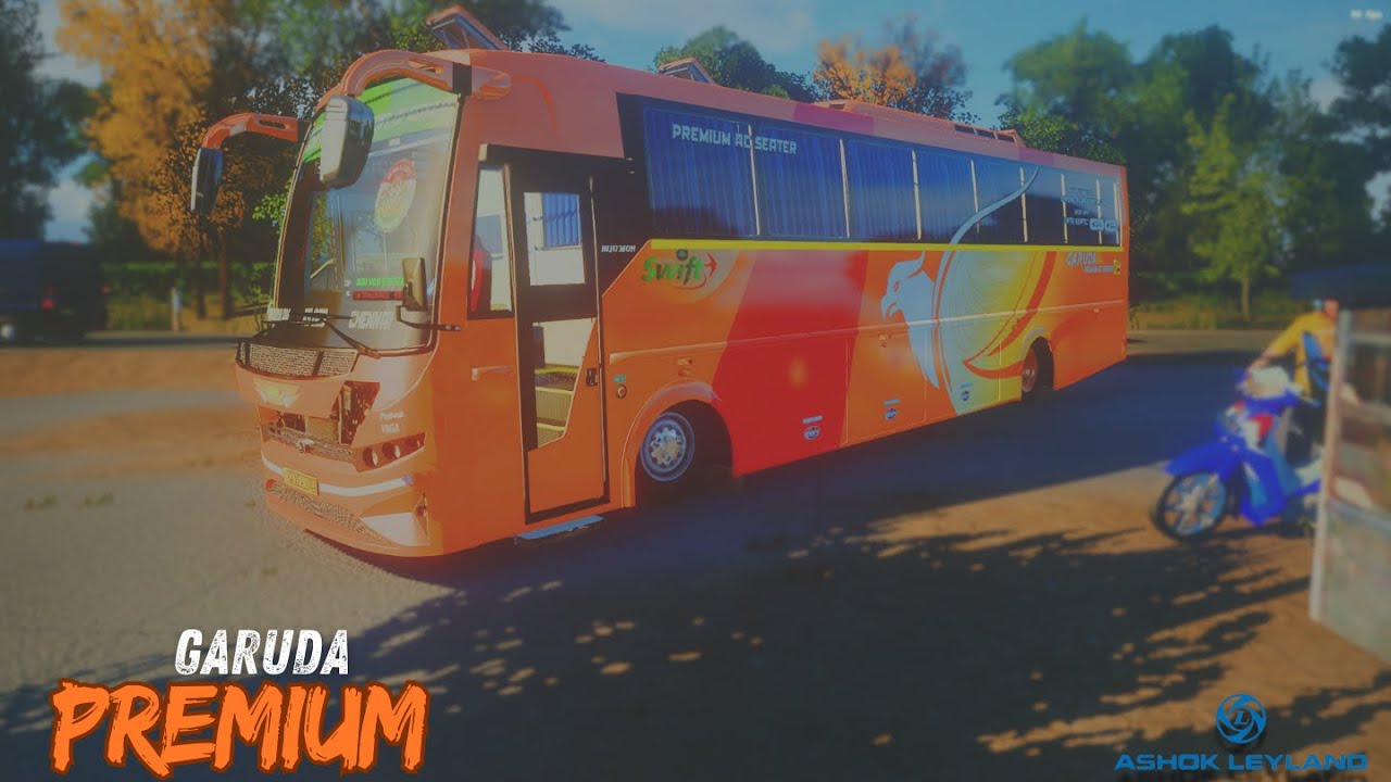 KSRTC-SWIFT GARUDA PREMIUM A/C Bus , ON VILLAGE ROADS - YouTube