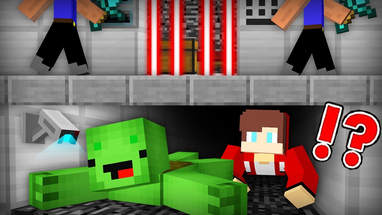 Jj And Mikey Hide From Prisoners In Minecraft Challenge Maizen Youtube